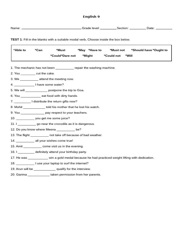 Enhancement Act-1-Modals-Conditionals | PDF
