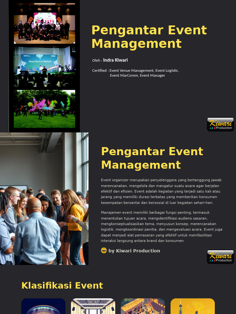 Pengantar Event Management | PDF