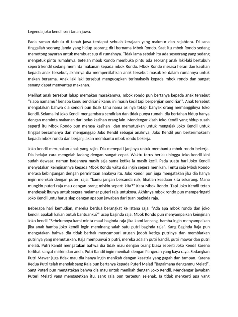 Legenda Joko Kendil Seri Tanah Jawa | PDF