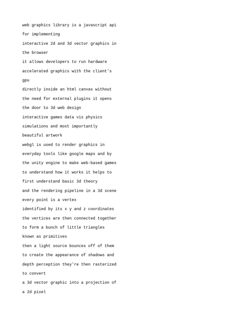 (English (Auto-Generated) ) WebGL 3D Graphics Explained in 100 Seconds ...