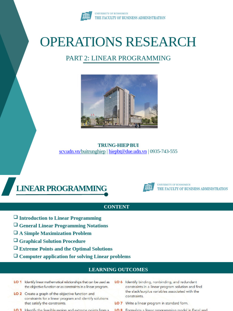 BÀi 2 Linear Programming Pdf Linear Programming Mathematical Optimization