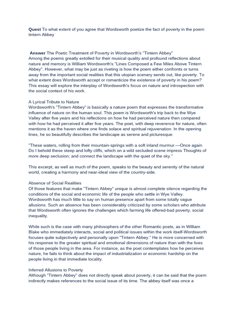 562 - Payalawasthi Ab Assignment | PDF | William Wordsworth | Romanticism