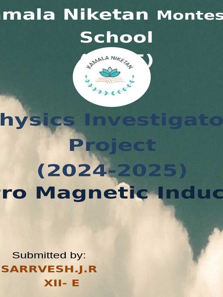 Sachu Phy Pro - Re Edit | PDF | Electromagnetic Induction | Magnetic Field