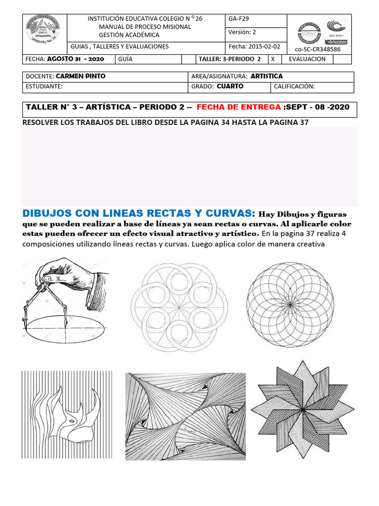 Uso del Compás y Dibujo Artístico | PDF