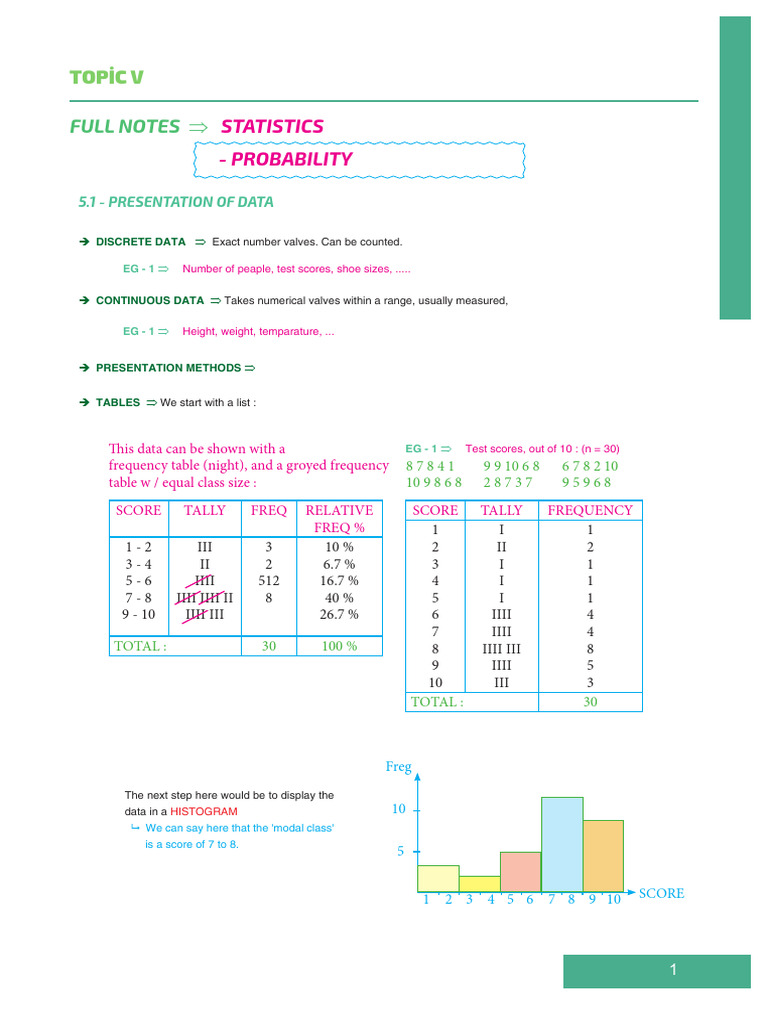 Statistics and Probability | PDF | Statistical Theory | Descriptive ...