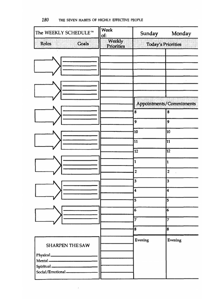 Weekly Schedule | PDF