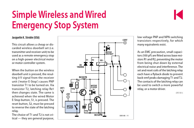 Adi Automatizare Simple Emergency Stop System | PDF | Relay | Bipolar ...
