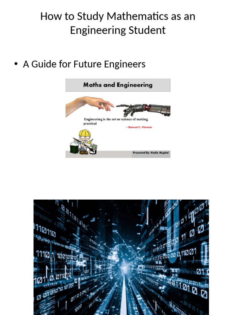 How To Study Mathematics For Engineering Students | PDF | Mathematics | Engineering