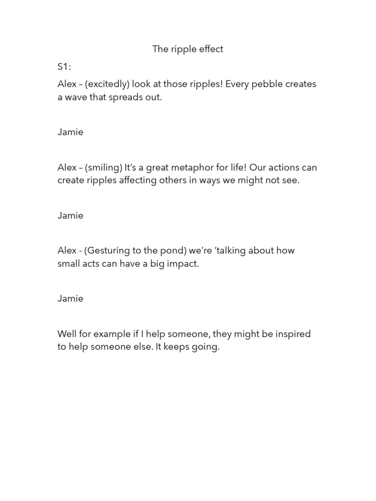 The Ripple Effect | PDF