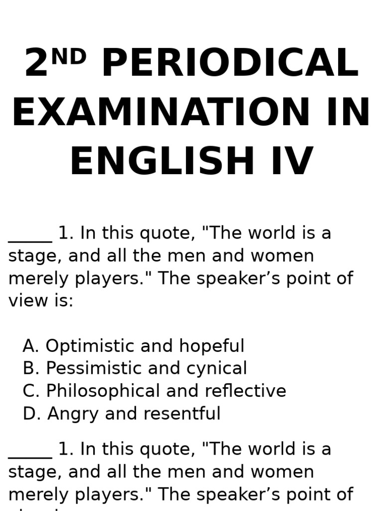 English Exam - With Answer | PDF | Adverb | Syntax