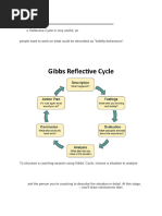 Gibbs Reflective Cycle Template Guide | PDF