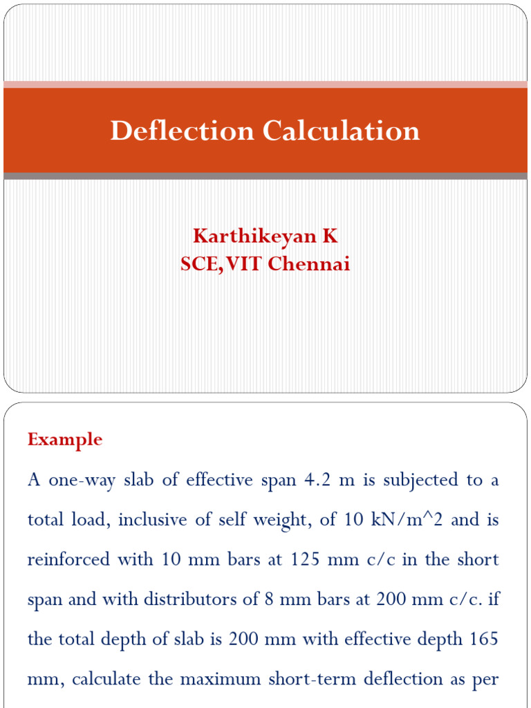 14 Deflection | PDF | Mechanical Engineering | Earthquake Engineering