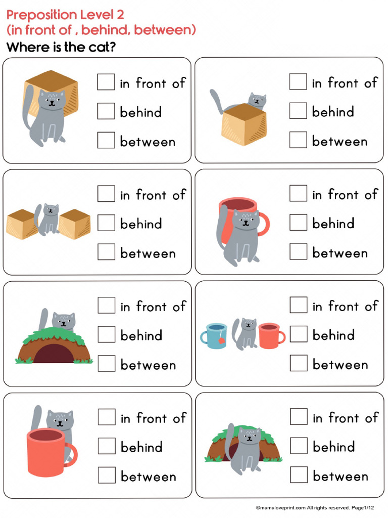 33 English Grammar Preposition lv2 Book | PDF