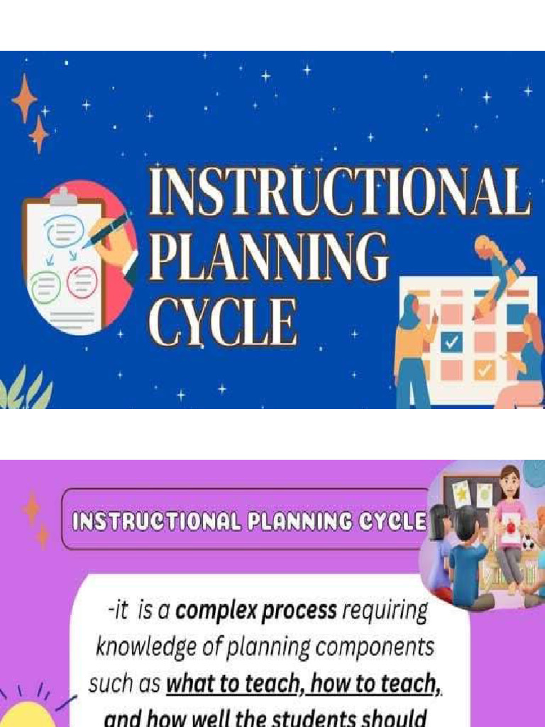 Instructional Planning Cycle | PDF