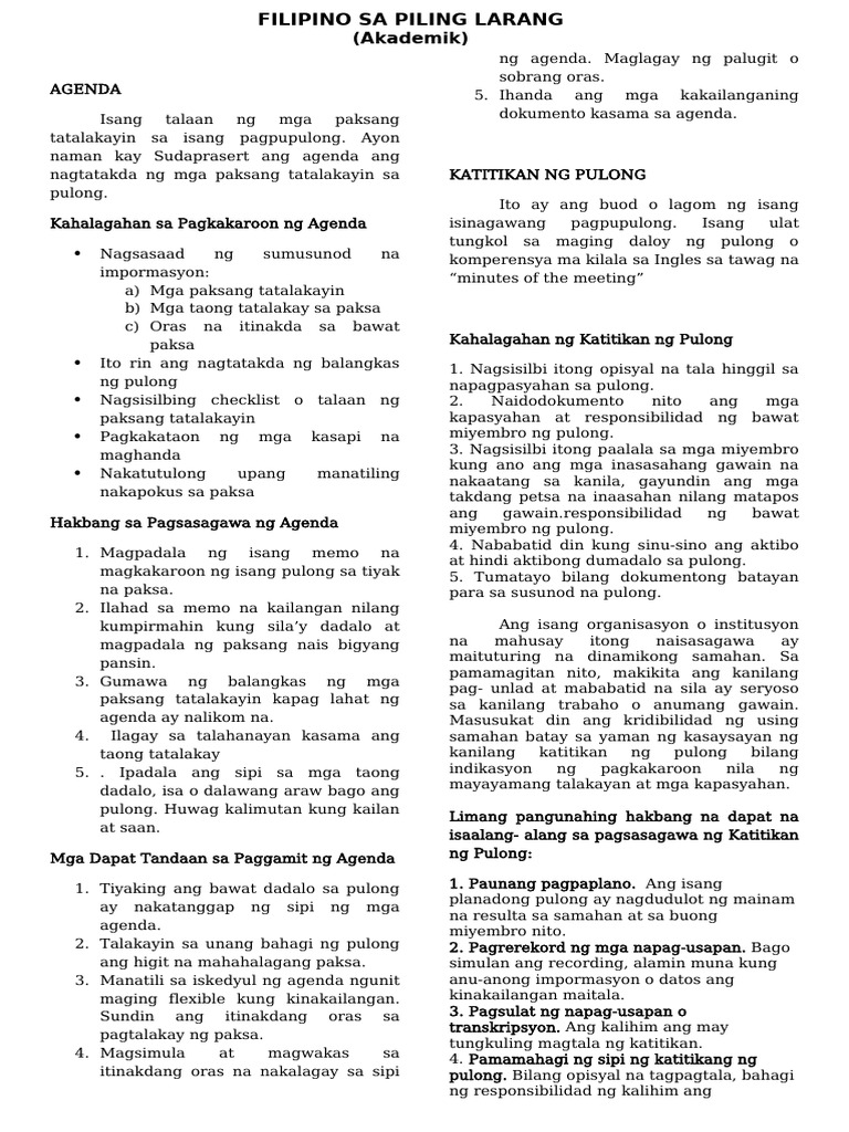 Handout - FPL Akademik 2 | PDF