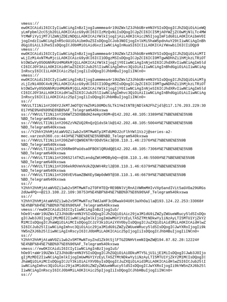 Vmess and SS Proxy Configuration List | PDF | Chess Theory | Chess