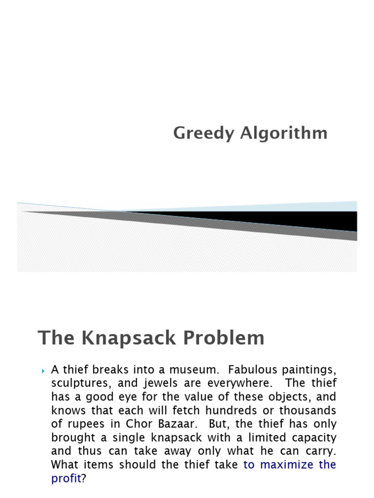 Module 4 Greedy Algorithms 2 | PDF | Discrete Mathematics | Combinatorics