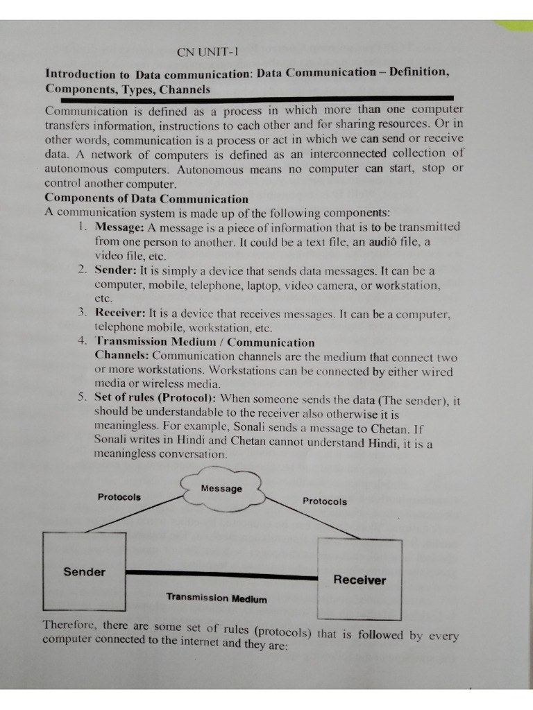 CN Unit 1 Notes | PDF