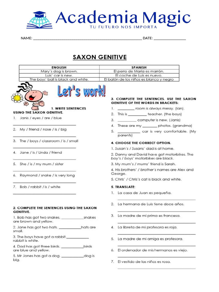 Saxon Genitive | PDF