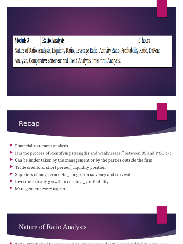 Financial Statement Ratio Analysis Guide | PDF | Expense | Debt