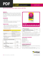 Webertec 301 Non-Shrink Grout Data Sheet | PDF | Concrete | Composite ...