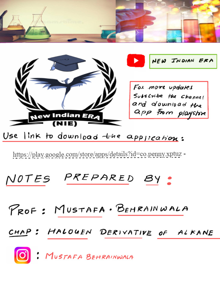 Halogen Derivatives in Chemistry Notes | PDF | Chemical Reactions ...