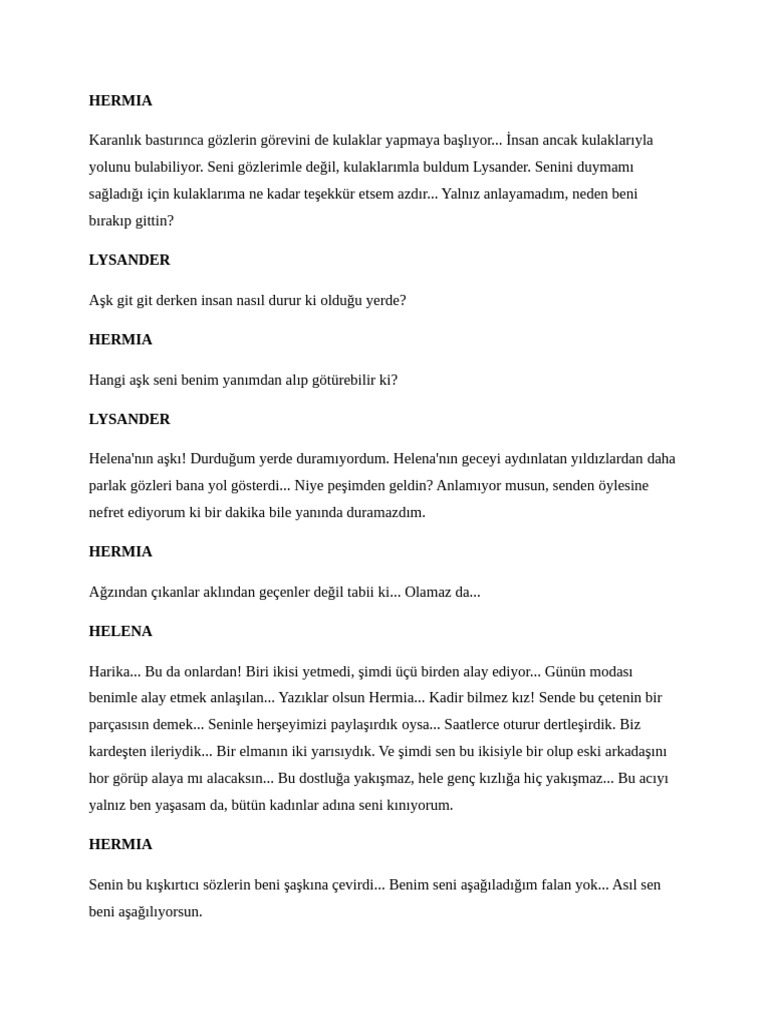 Helena - Hermia | PDF