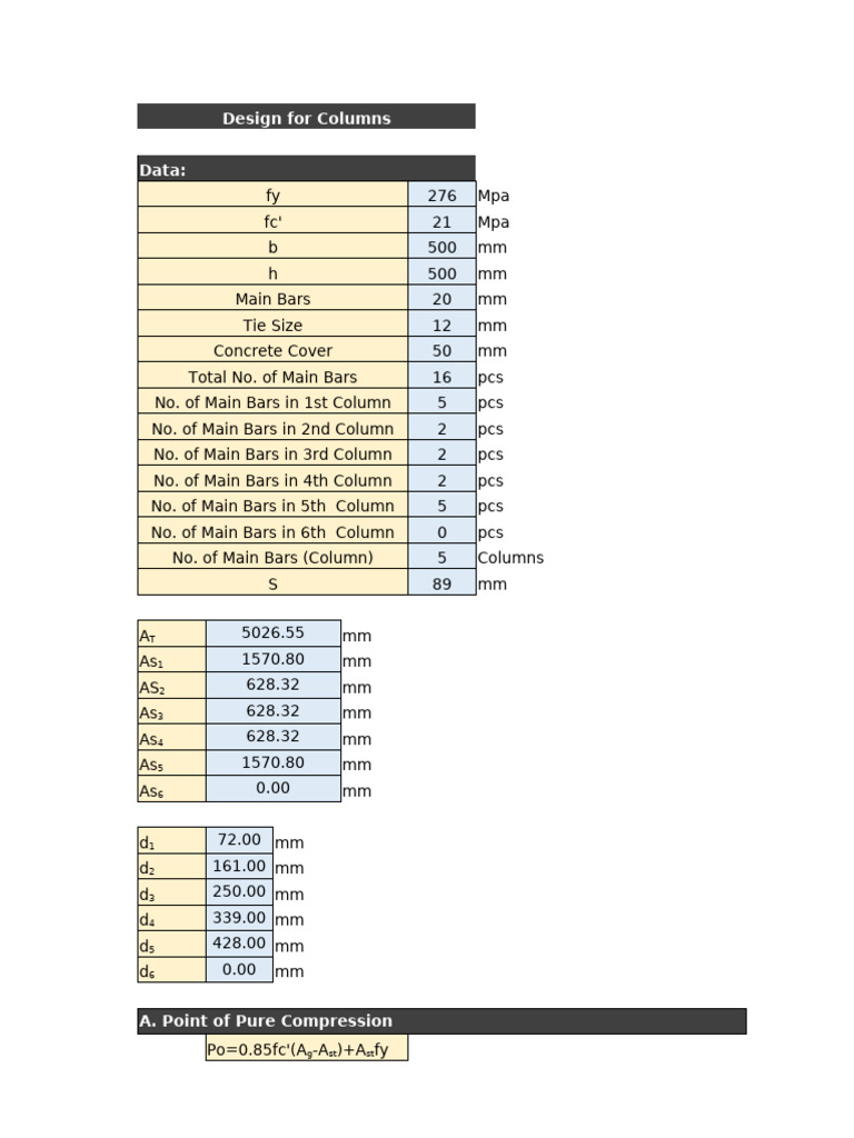 Design of Columns (Final) | PDF | Bending | Tension (Physics)
