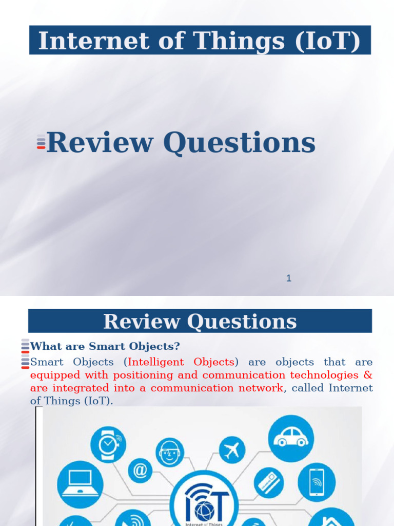 EmTech Review Questions Ch-4 IoTs | PDF | Internet Of Things | Computer ...