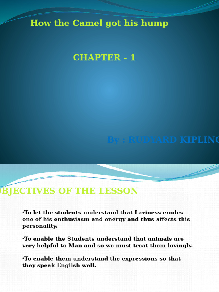 The Camel's Hump: A Lesson in Work | PDF | Camel