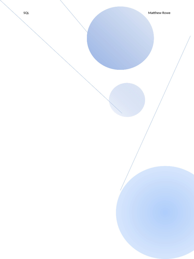 A Bit of SQL | PDF | Sql | Data Model