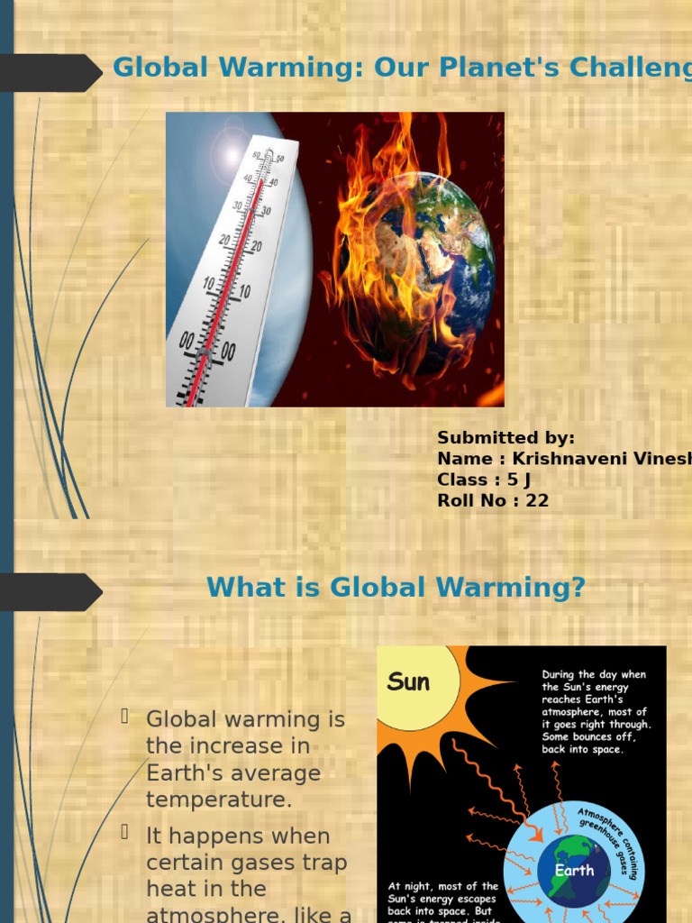 Global Warming Presentation Grade 5 | PDF