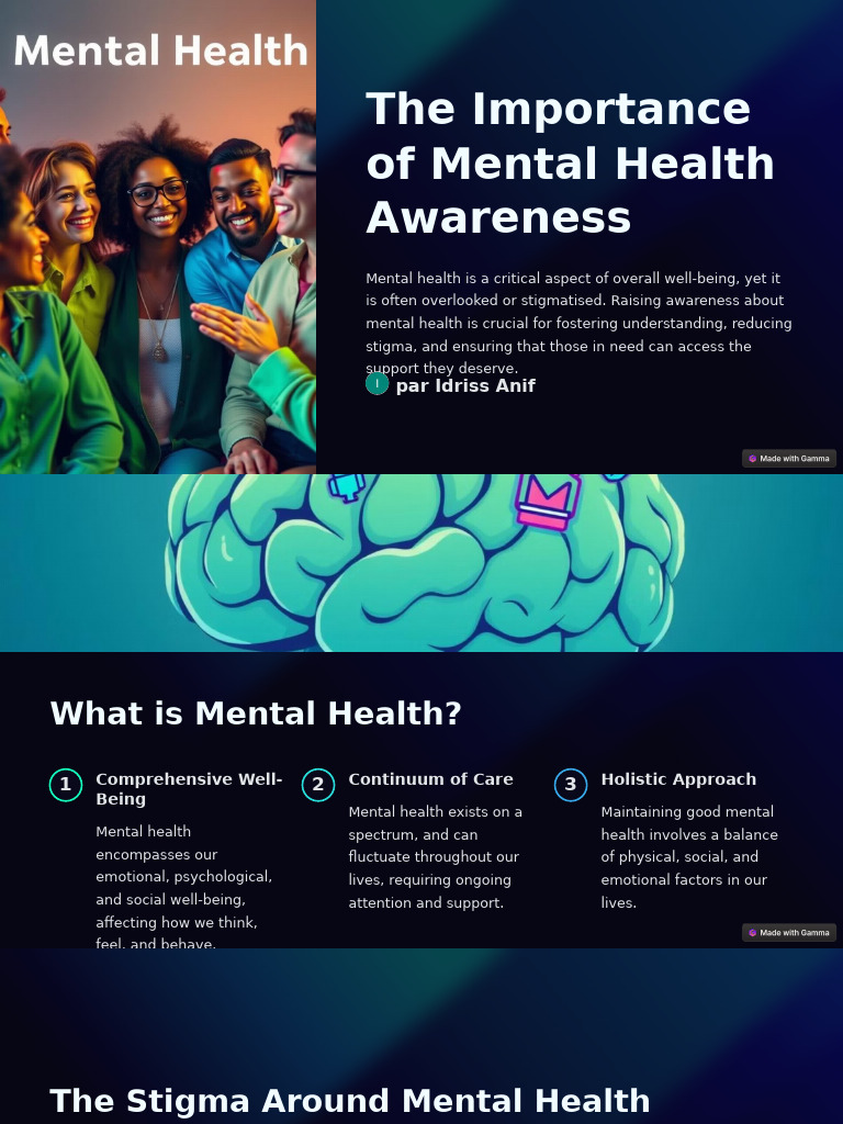 The Importance of Mental Health Awareness | PDF | Mental Health | Social Stigma