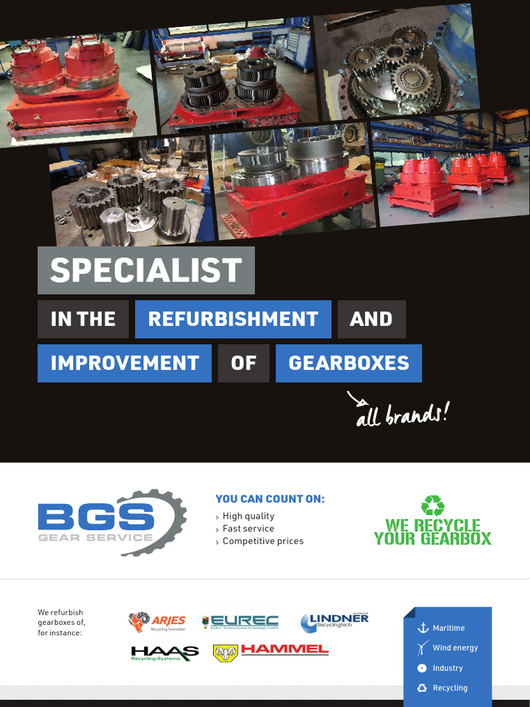 Eurec Recycling for Gearbox Refurbishment | PDF