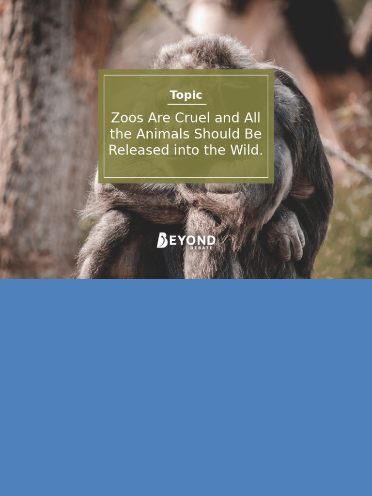 Zoos Are Cruel and The Animals Should Be Released Into The Wild | PDF | Zoo | Animal Welfare