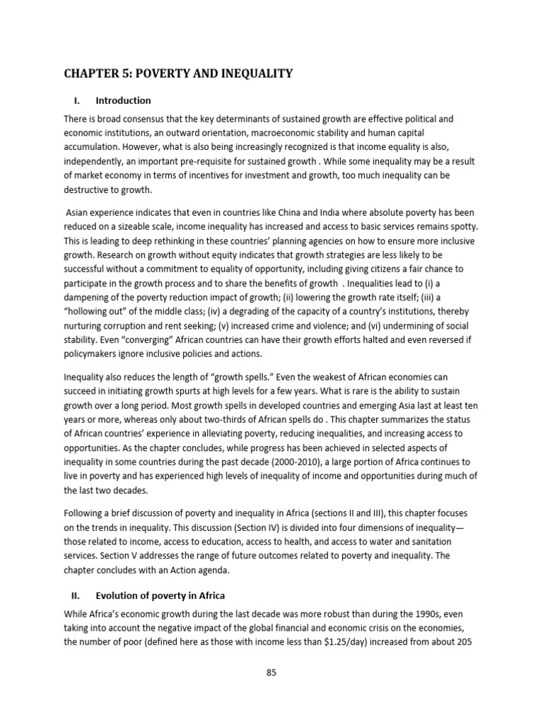 TICAD Africa 2050 Chapter5 v2 | PDF | Africa | Economic Inequality