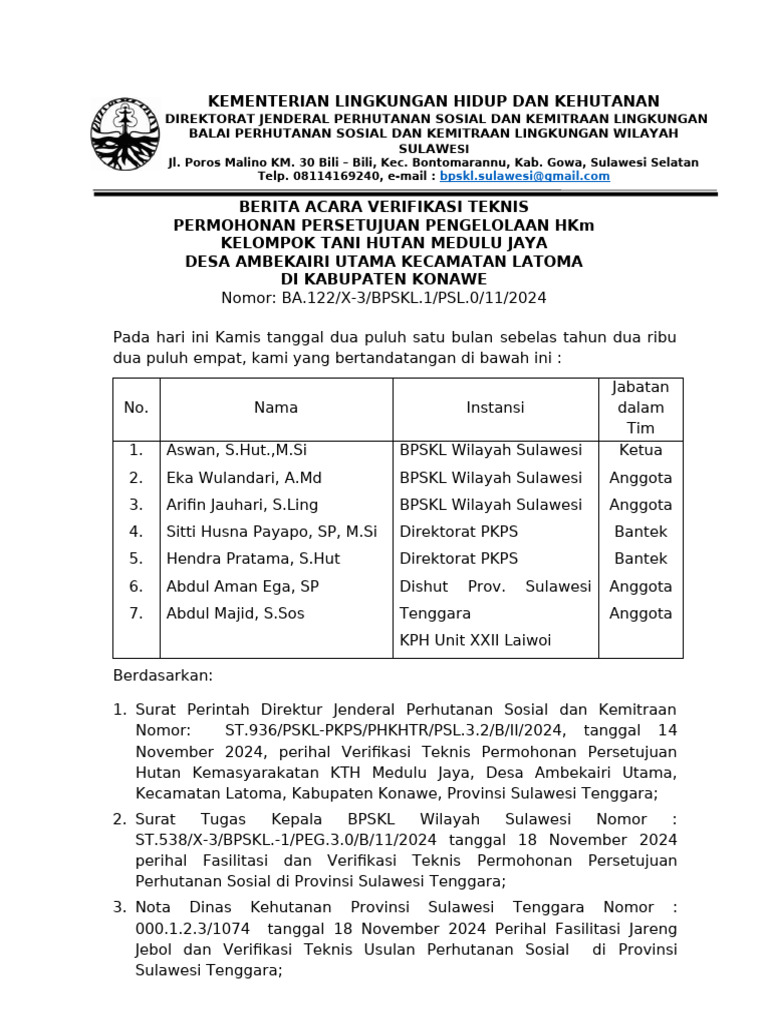 Draft Ba Medulu Jaya | PDF