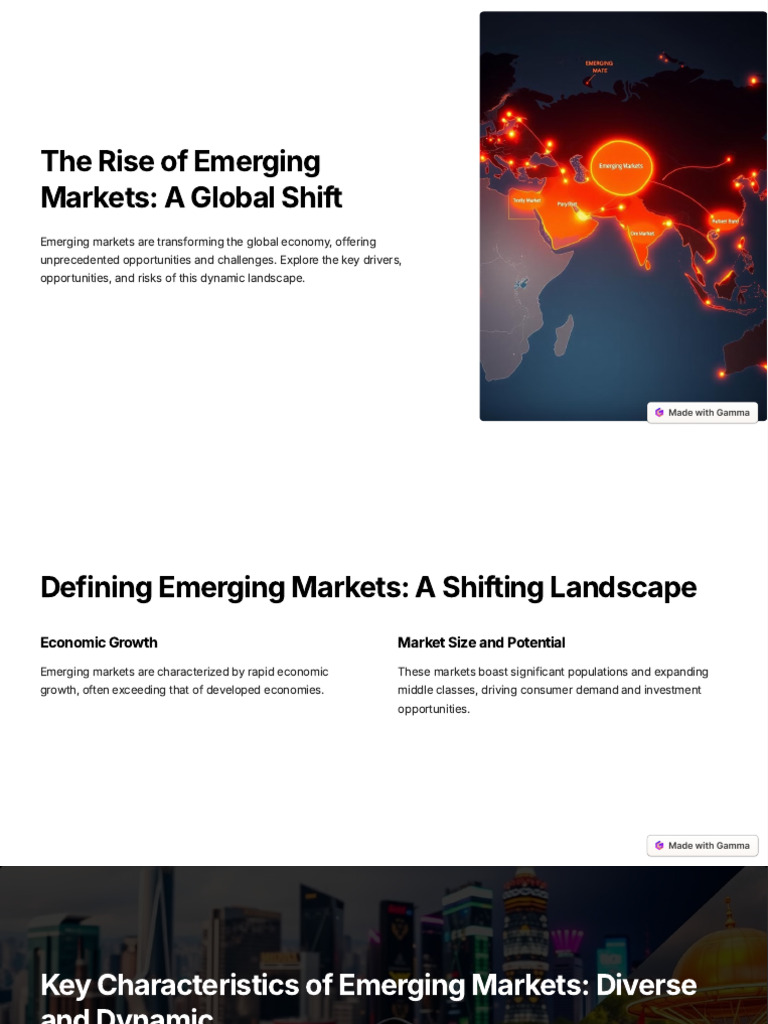 The Rise of Emerging Markets A Global Shift | PDF | Market (Economics ...