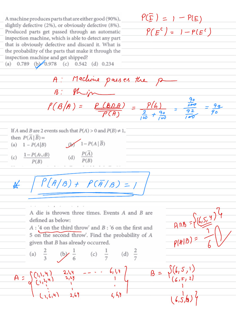 Doubt Session Probability CUET | PDF