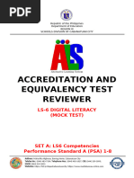 A&E Test Answer Sheet Template | PDF | Learning | Teaching