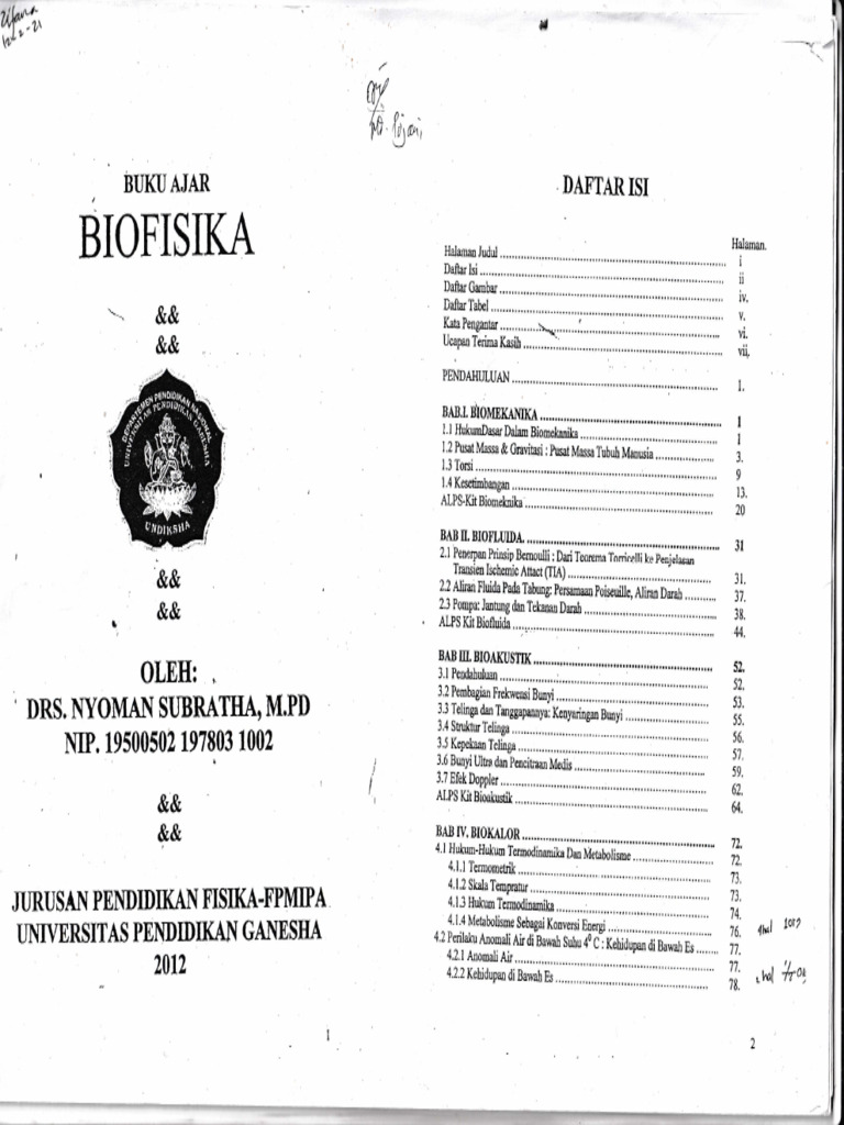 Buku Biofisika | PDF