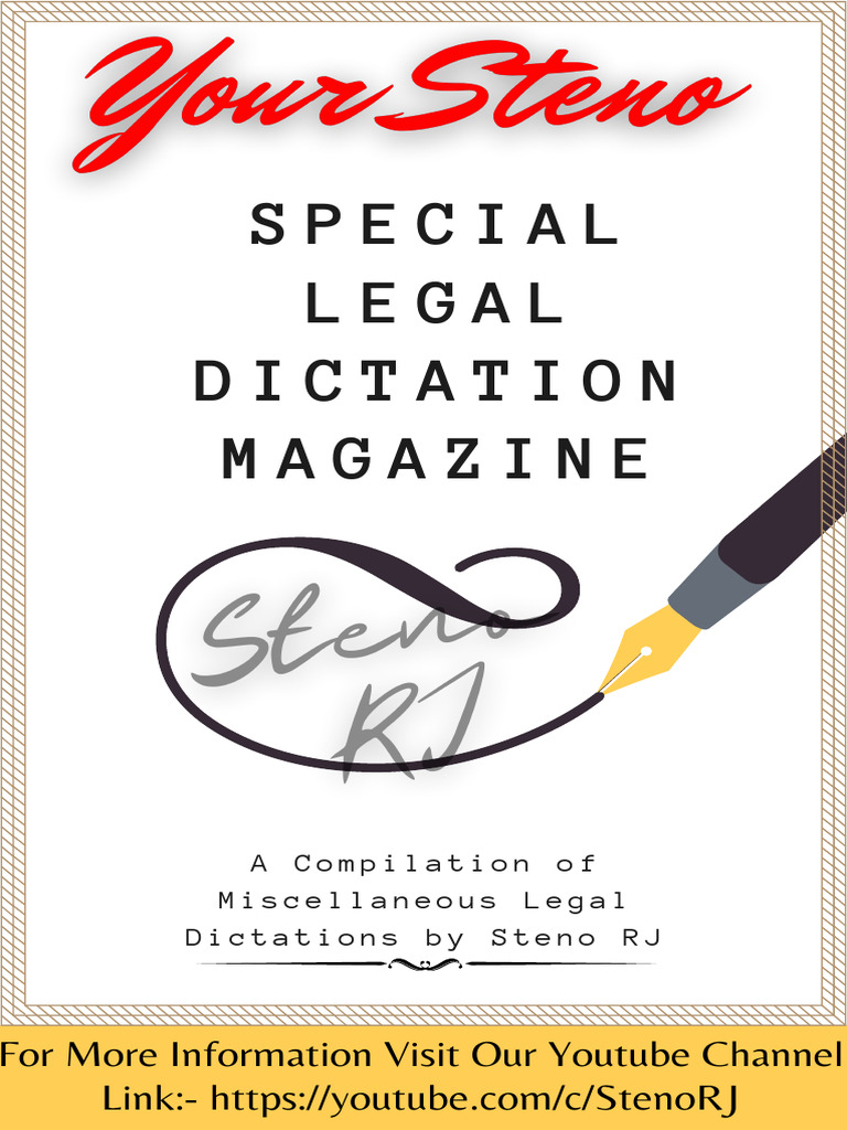 Legal Dictation Steno RJ | PDF | Mens Rea | Confession (Law)