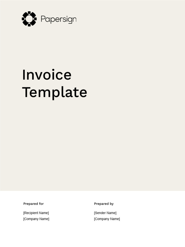 Invoice Template | PDF