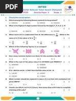 INTSO - MTSO - Grade-5 - Practice Paper-1 - 2024 | PDF | Arithmetic ...