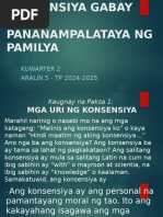 Paghubog NG Konsensiya Gabay Ang Pananampalataya NG Pamilya | PDF