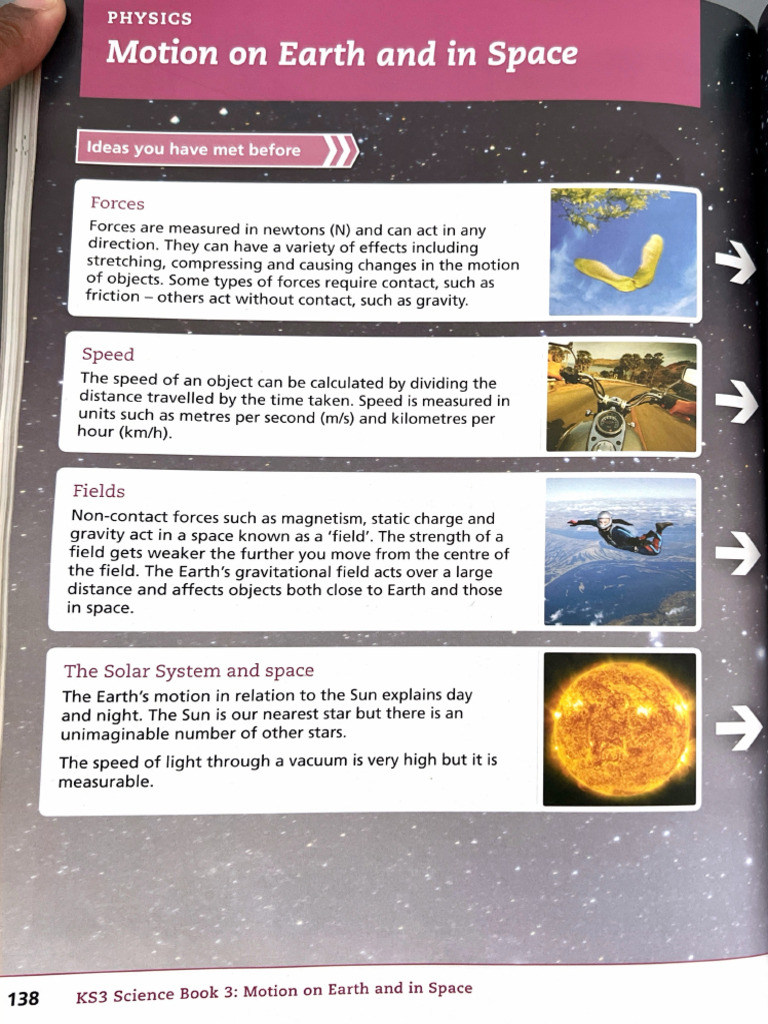 Physics - Motion On Earth and in Space | PDF