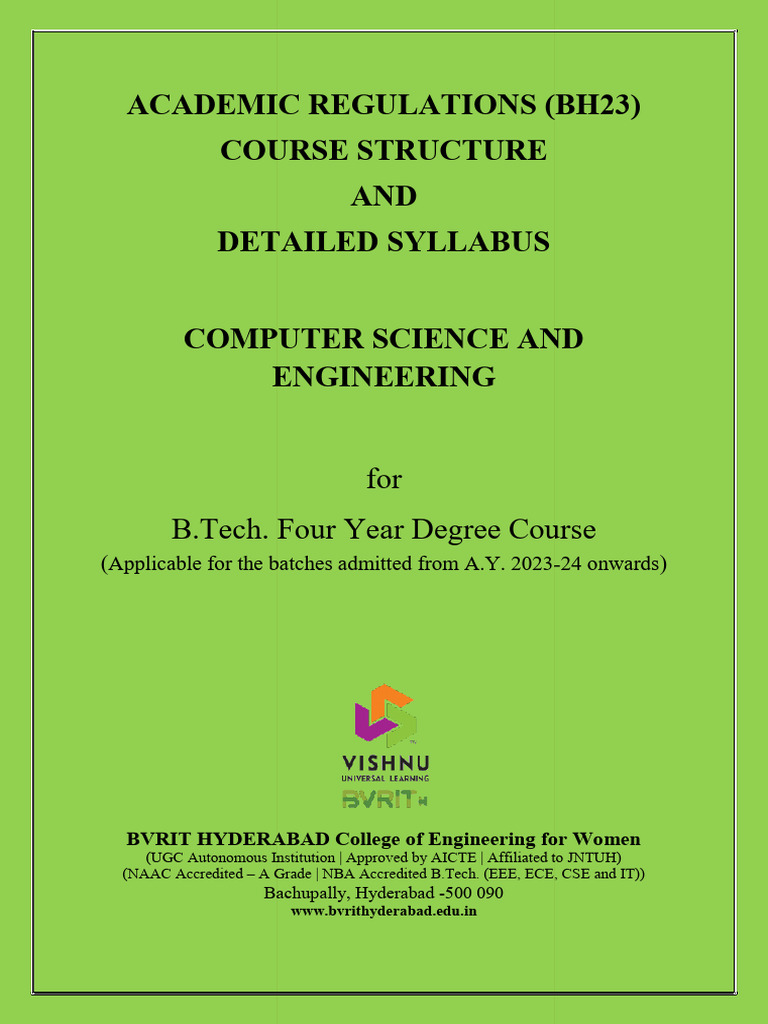 Syllabus Book | PDF | Engineering | Academic Term