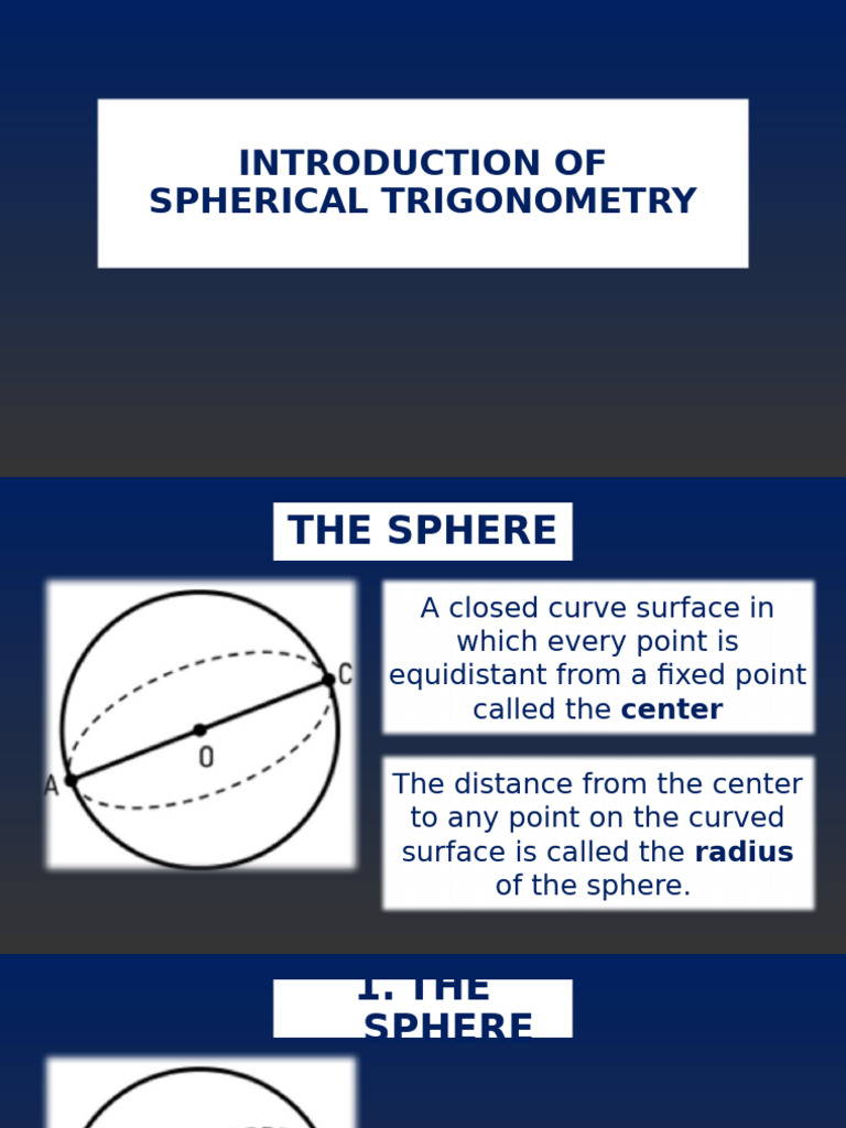 Topic 4 Applications of Spherical Trigonometry | PDF | Sphere | Latitude