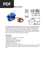 SG90 Servo Motor Data Sheet | PDF | Technology & Engineering