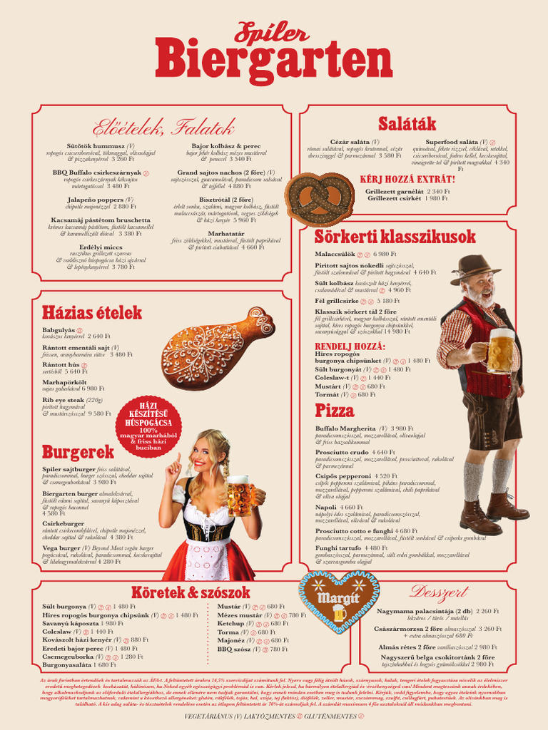 Biergarten A3 Menu OCT WEB HUN | PDF